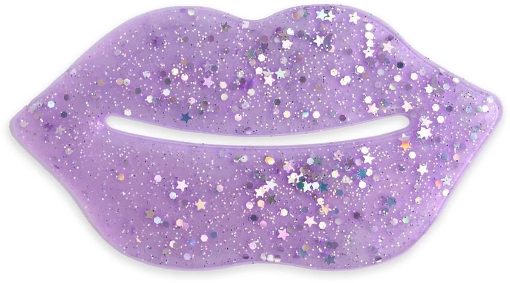 IDC Institute Glitter Lip Purple Hydrogel Lip Mask | notino.ie