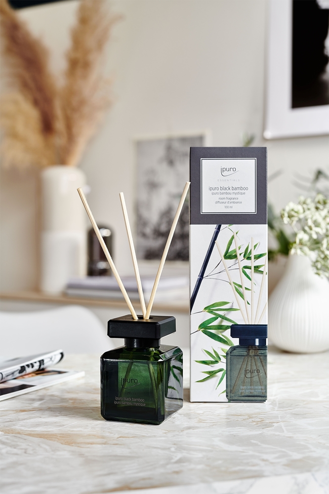 ipuro Essentials Black Bamboo aroma diffuser with refill | notino.co.uk