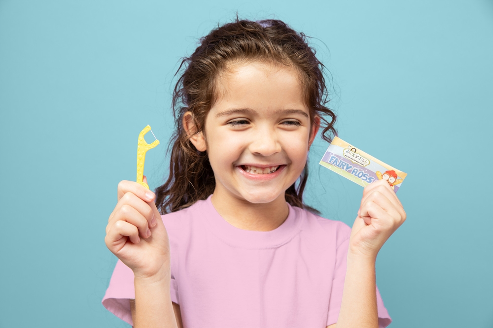 Jack N’ Jill Fairy Floss stuzzicadenti con filo interdentale per ...