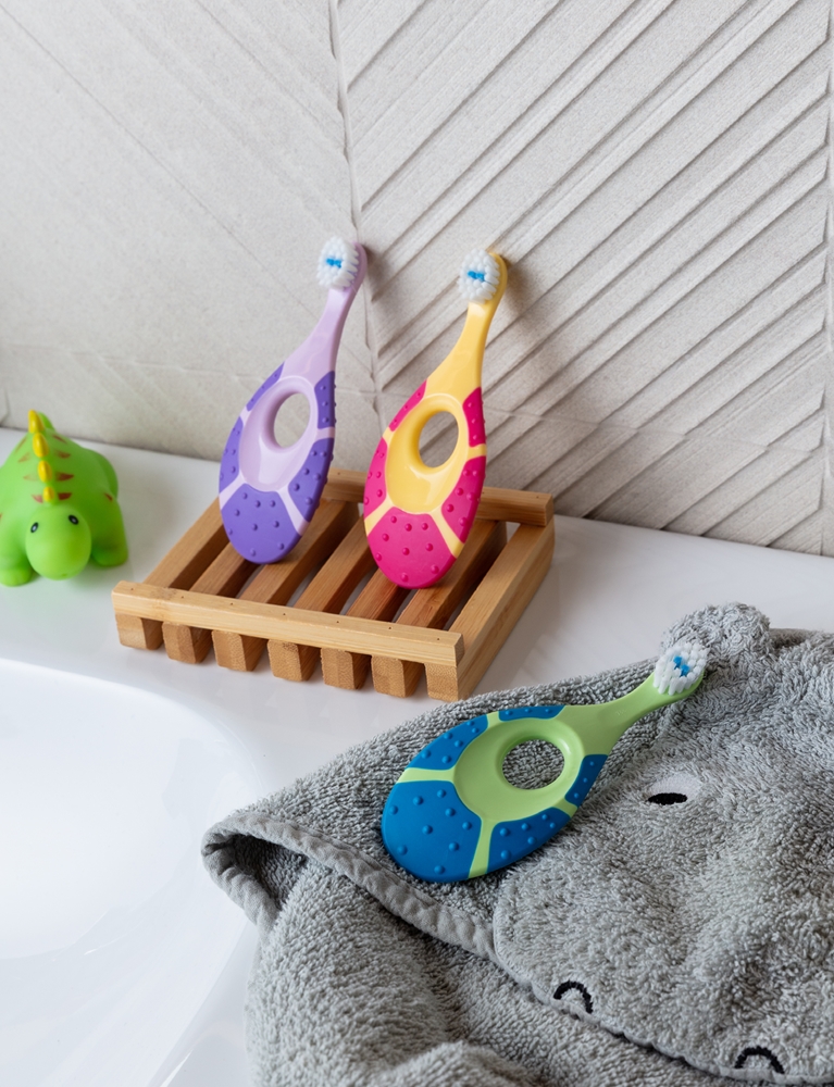 Jordan Step by Step 0-2 years 2 pack toothbrush and teether for ...