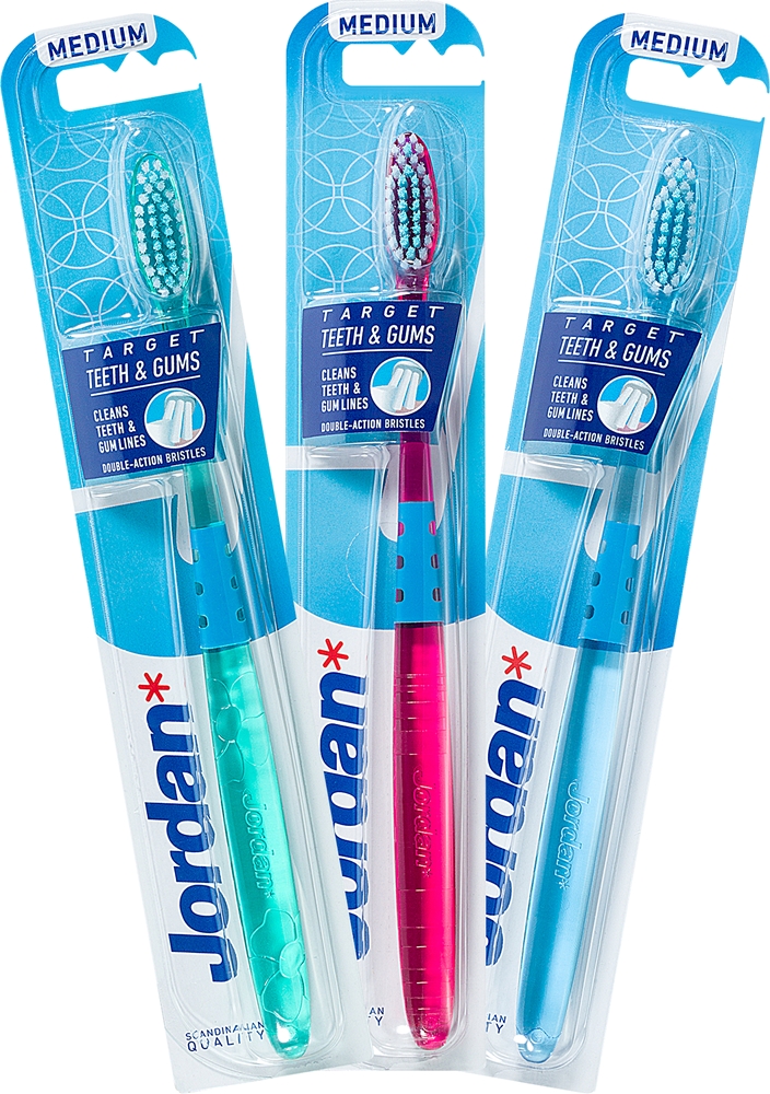 Jordan Target Teeth & Gums Medium dantų šepetėlis | notino.lt
