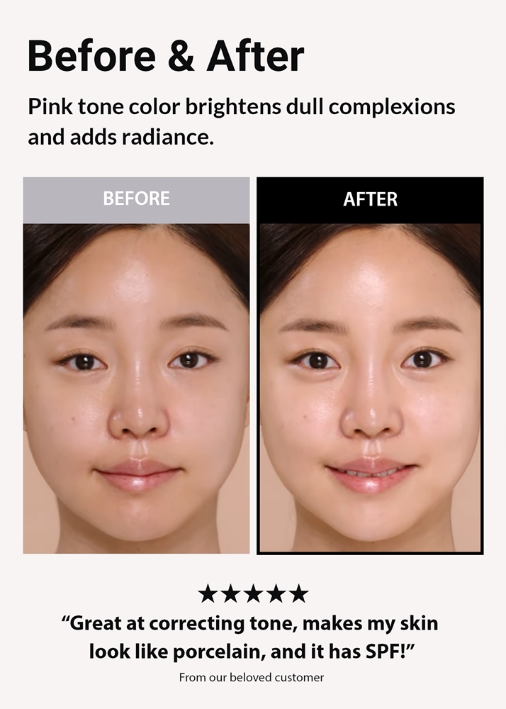 JUNG SAEM MOOL Skin Setting Tone-up Sun Base SPF50+ Tinted Primer for ...