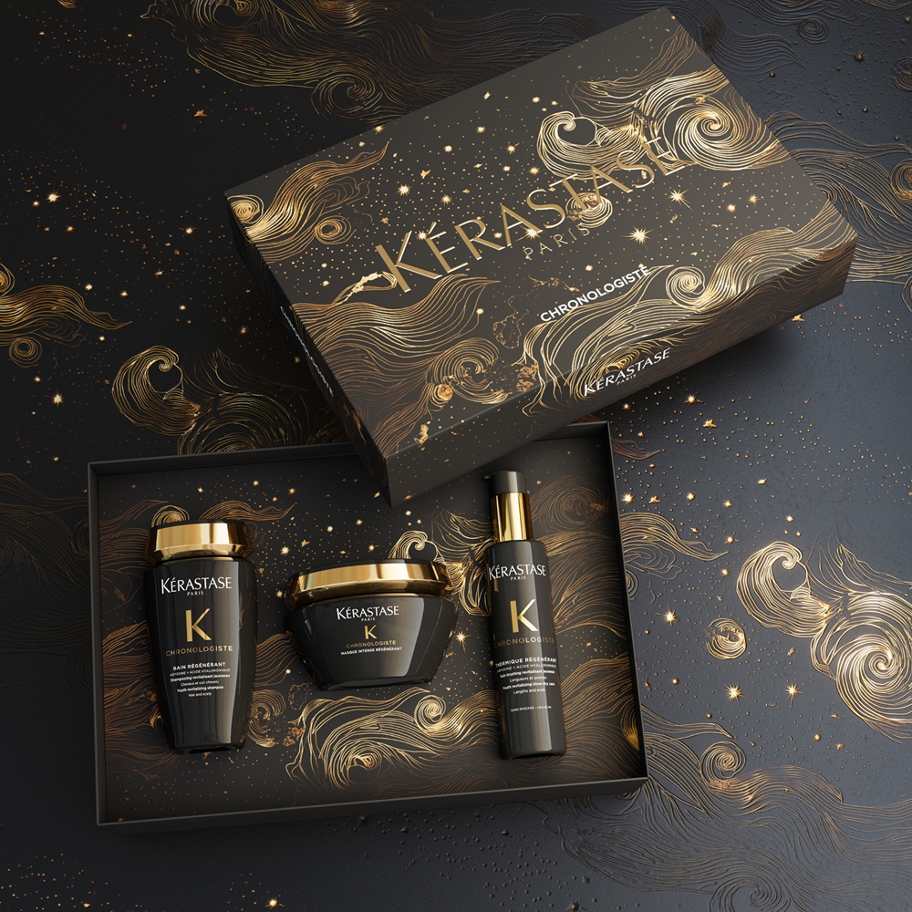 Kérastase Chronologiste gift set with anti-ageing effect for all hair ...