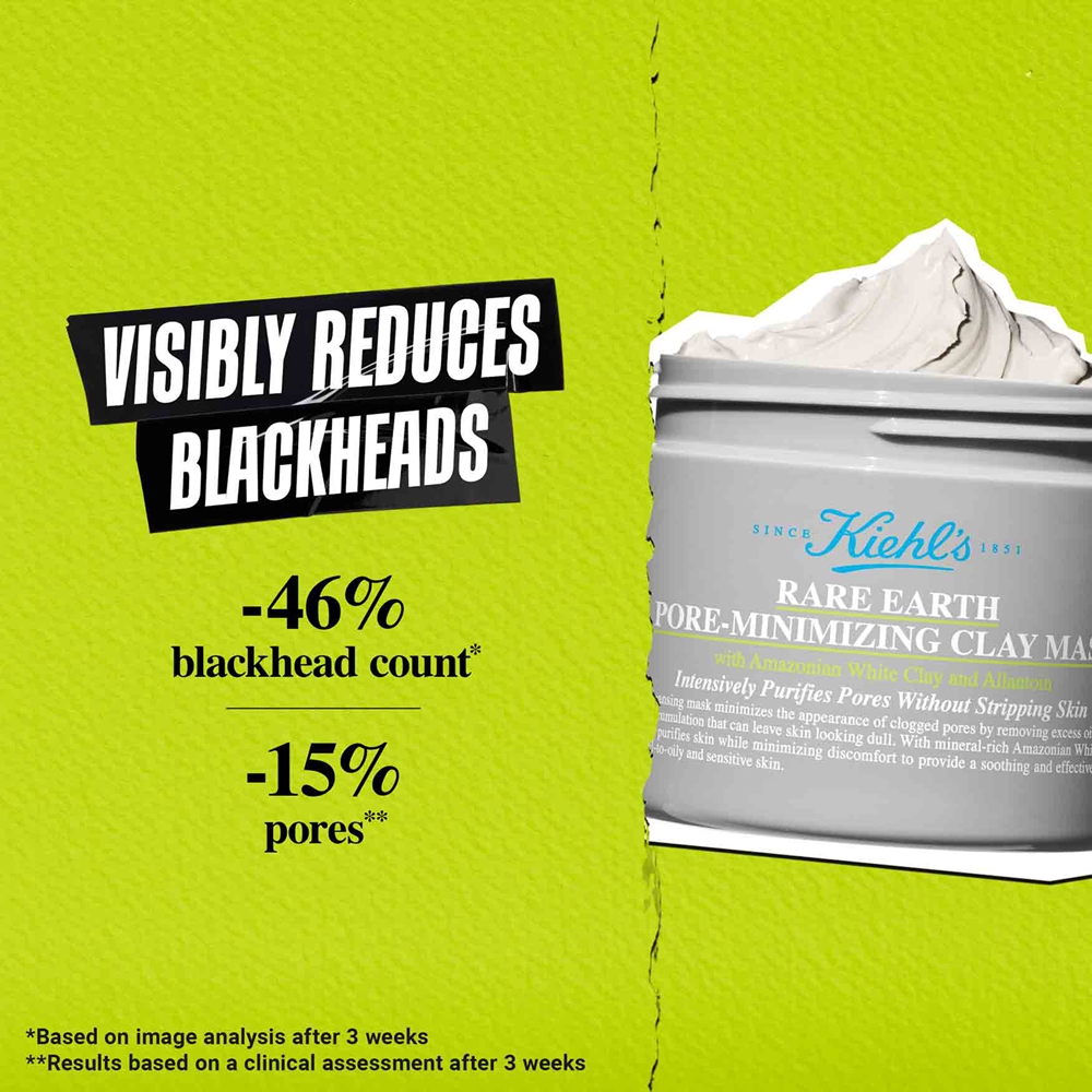 Kiehl's Rare Earth Deep Pore Cleansing Mask máscara de limpeza profunda ...