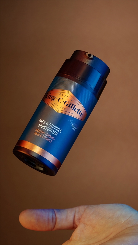 Gillette King C. Face & Stubble Moisturizer crema idratante per viso e ...