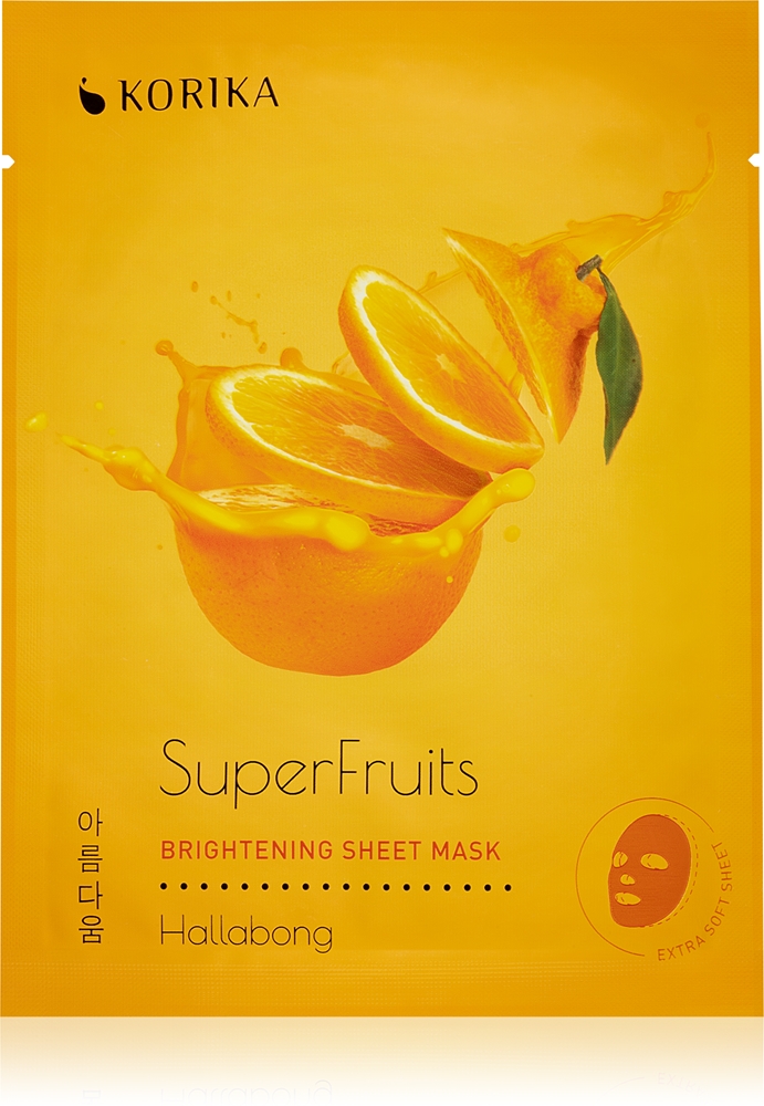 KORIKA SuperFruits Hallabong - Set of 5 Brightening Face Sheet Masks ...