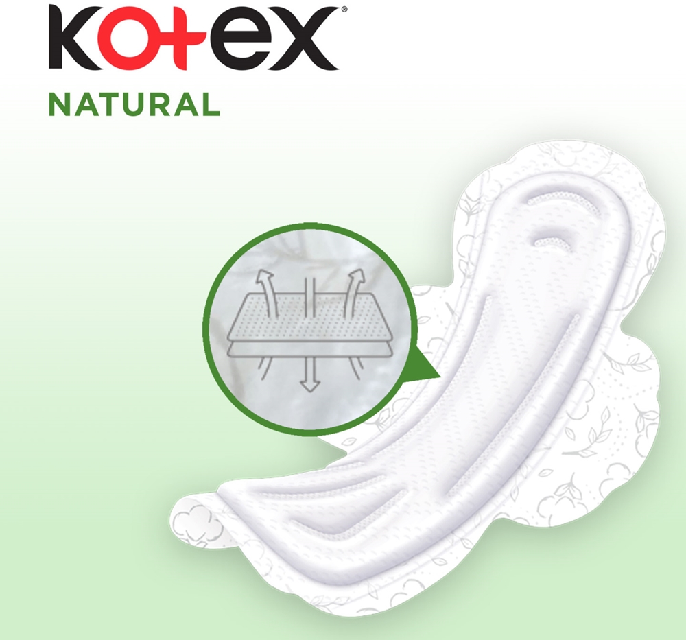 Kotex Natural Normal sanitary towels | notino.co.uk