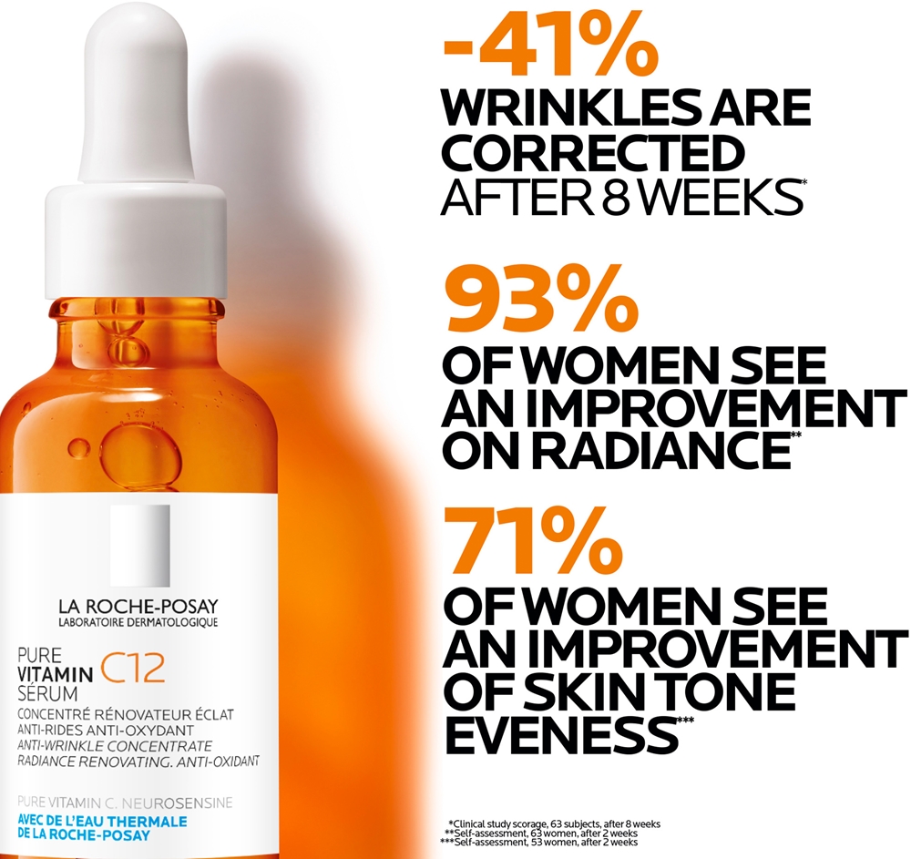 La Roche-Posay Pure Vitamin C12 Vitamin C Brightening Serum with anti ...