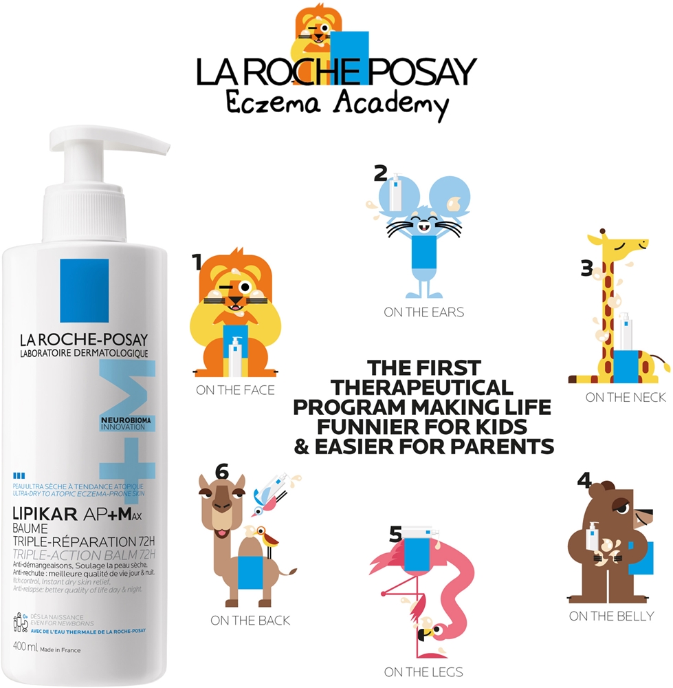 La Roche-Posay Lipikar AP+Max Balm bálsamo de cuidado corporal para ...