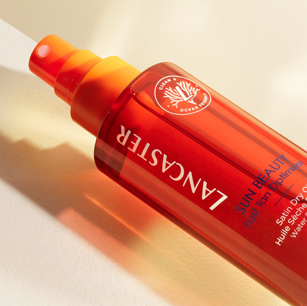 Lancaster Sun Beauty Satin Dry Oil dry sunscreen oil spray SPF 30 ...