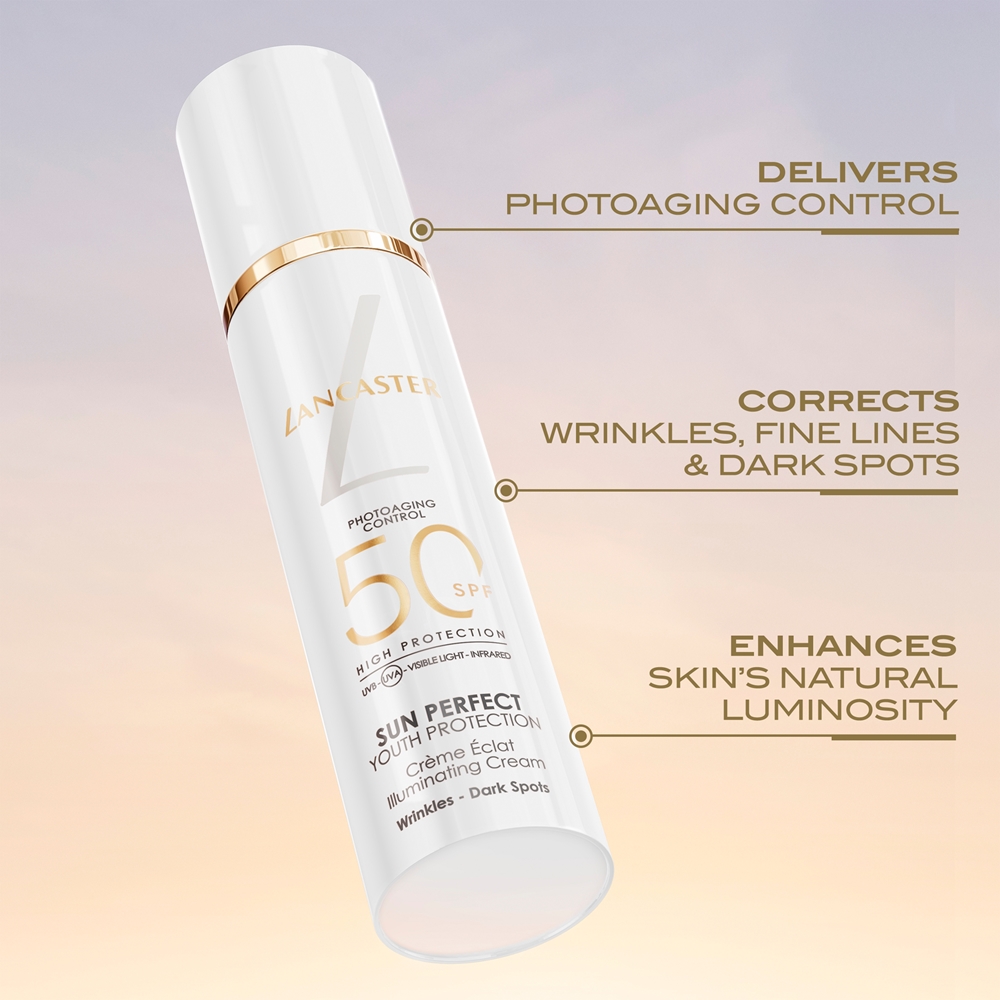 Lancaster Sun Perfect Sun Illuminating Cream SPF 50 Illuminating Day ...