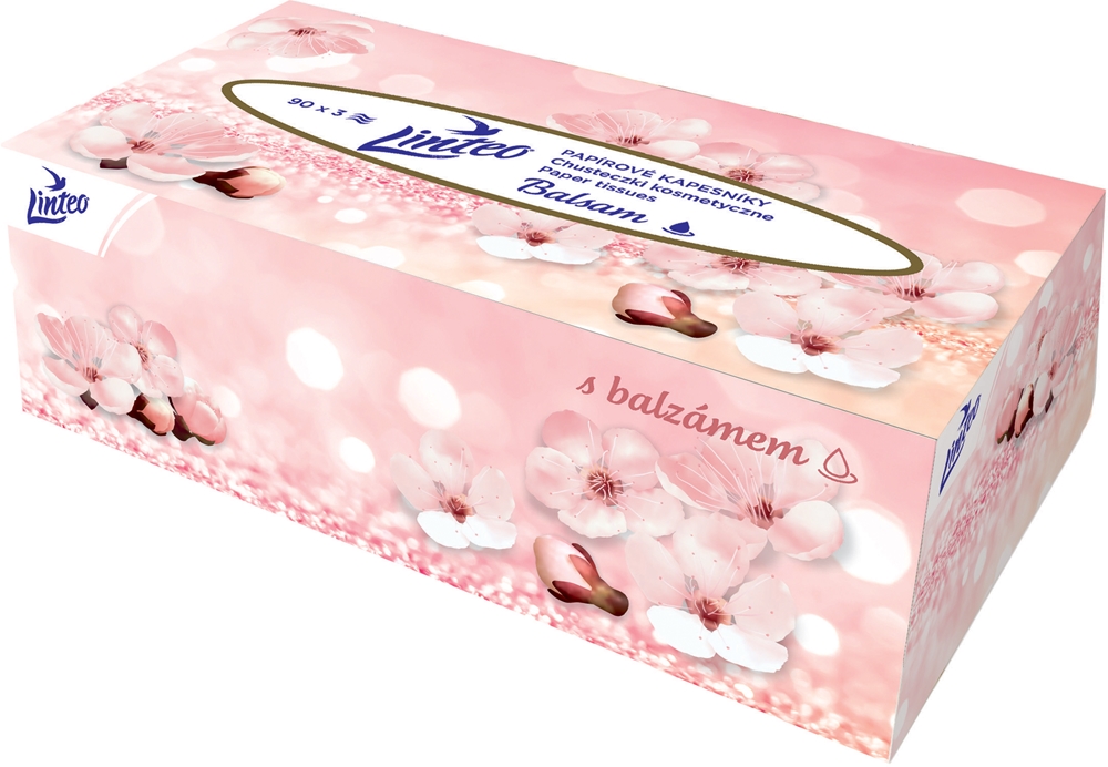 Linteo Paper Tissues Three-ply Paper, 90 pcs per box paper tissues with ...