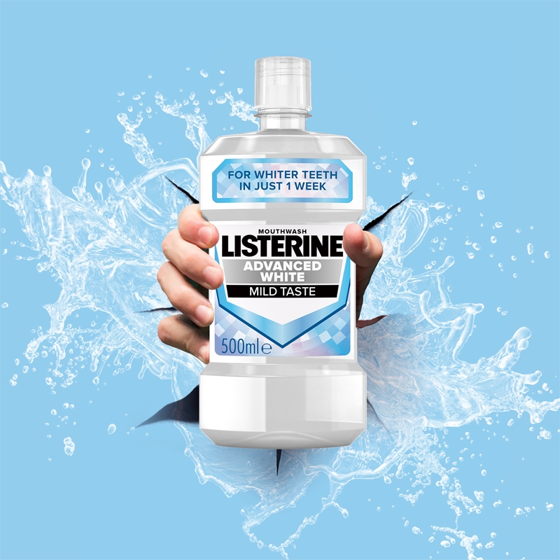 Listerine Advanced White Mild Taste bain de bouche blanchissant | notino.fr Listerine Advanced White Mild Taste bain de bouche blanchissant | notino.fr
