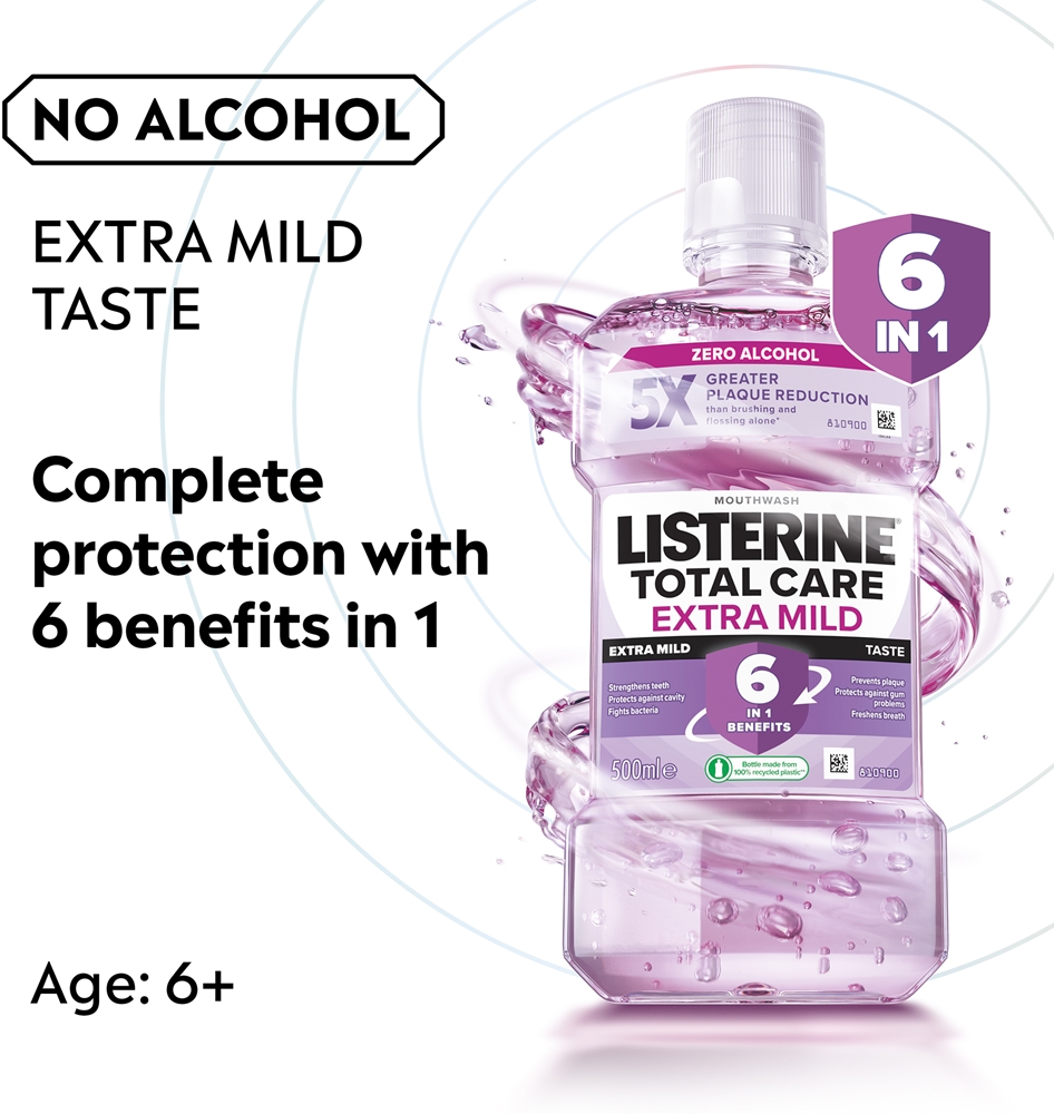 Listerine Total Care Extra Mild Mouthwash | notino.ie