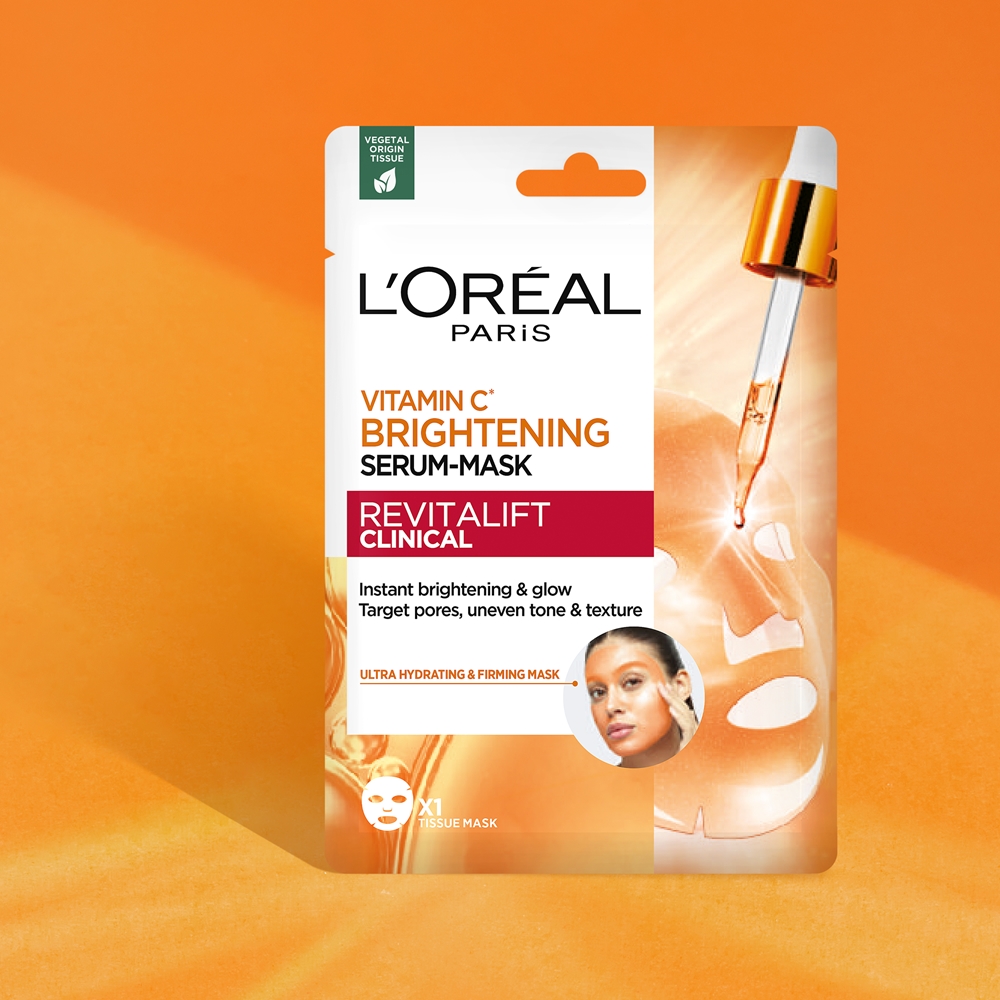 L’Oréal Paris Revitalift Clinical Balinoša sejas maska ar C vitamīnu ...