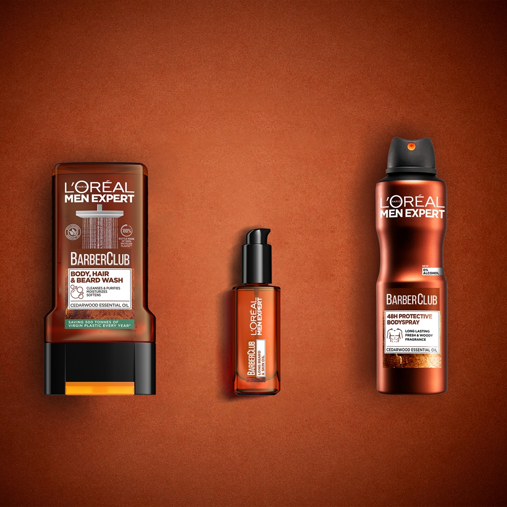 L’Oréal Paris Men Expert Barber Club refreshing deodorant spray for men ...