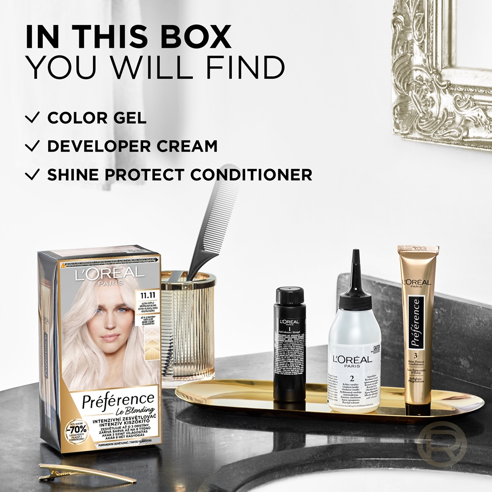 L’Oréal Paris Préférence Le Blonding coloration cheveux pour éclaircir ...
