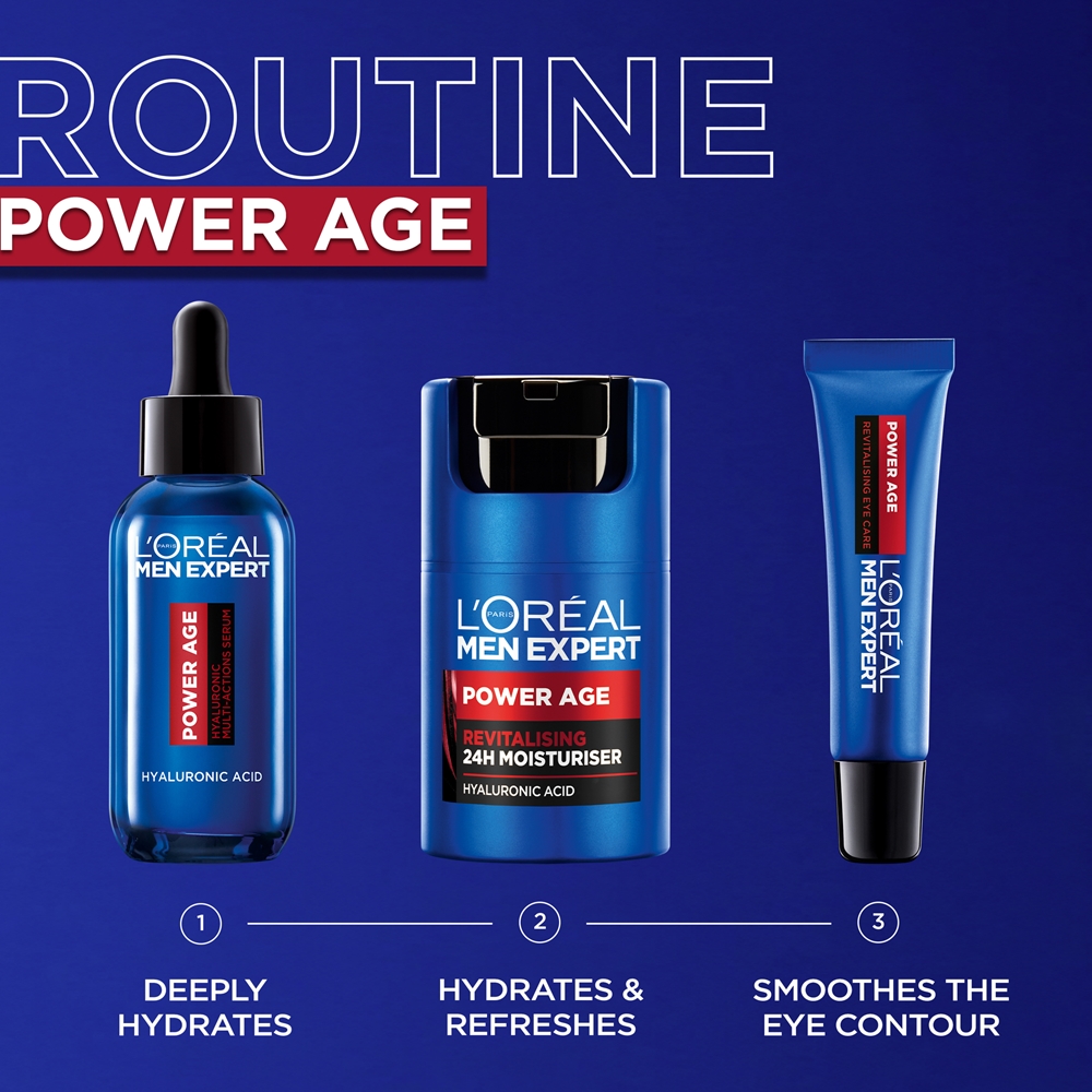 L’Oréal Paris Men Expert Power Age revitalising cream with hyaluronic ...