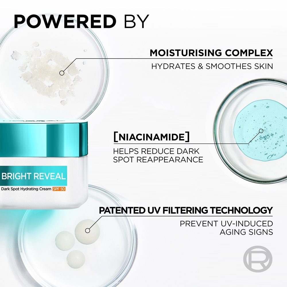 L’Oréal Paris Bright Reveal Feuchtigkeitscreme gegen Pigmentflecken ...