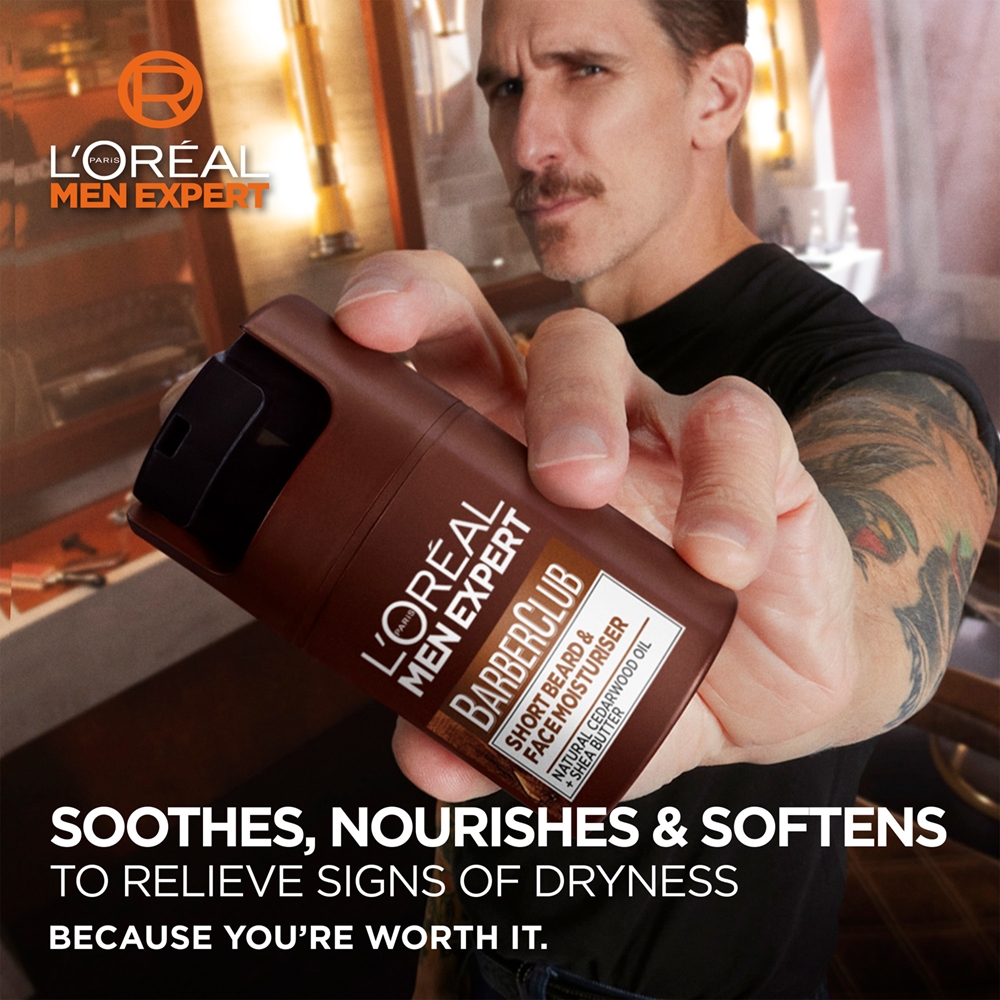 L’Oréal Paris Men Expert Barber Club moisturising cream for face and ...