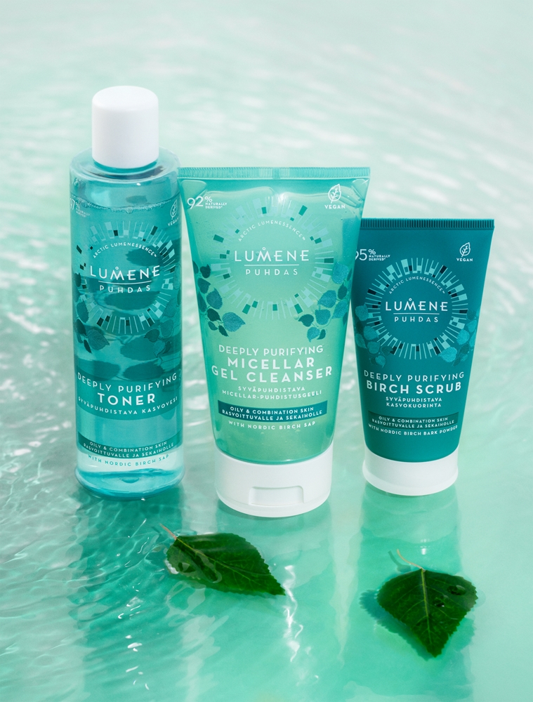 Lumene Deeply Purifying [PUHDAS] gel de limpeza micelar para pele ...