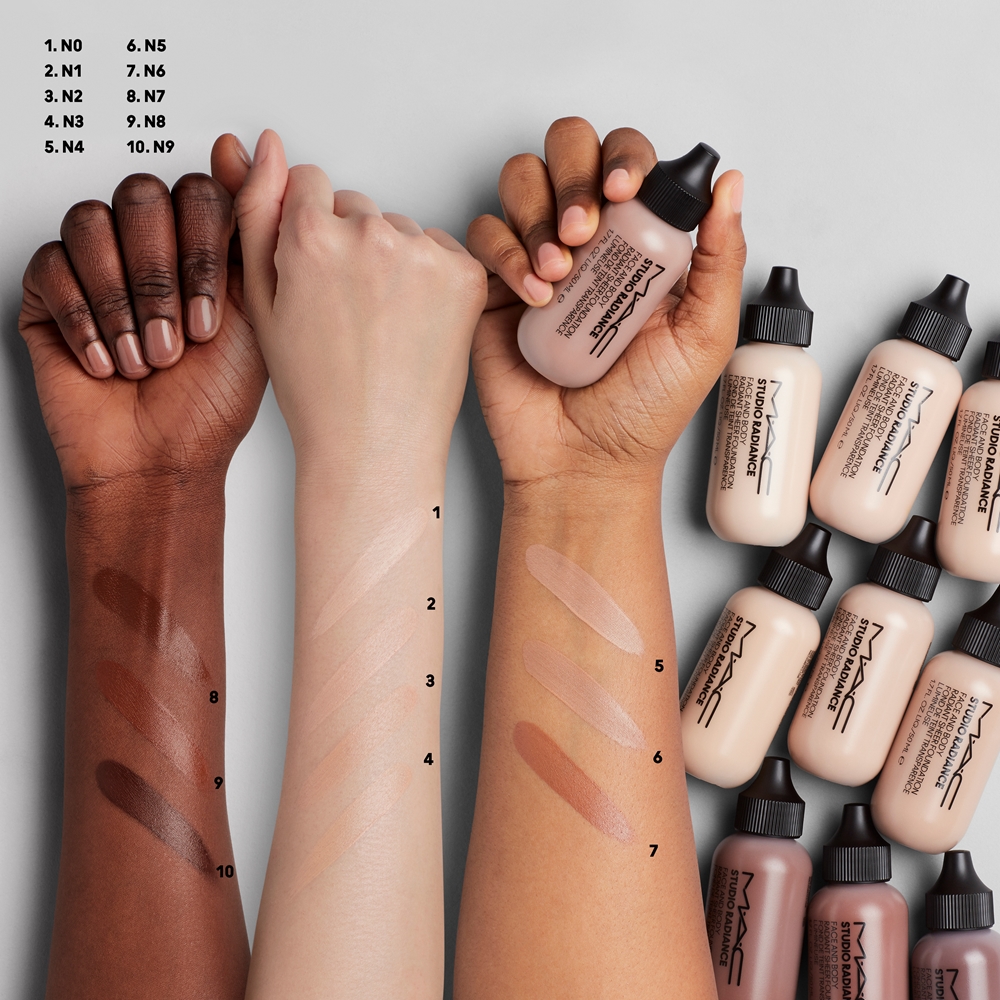 MAC Cosmetics Studio Radiance Face and Body Radiant Sheer Foundation ...
