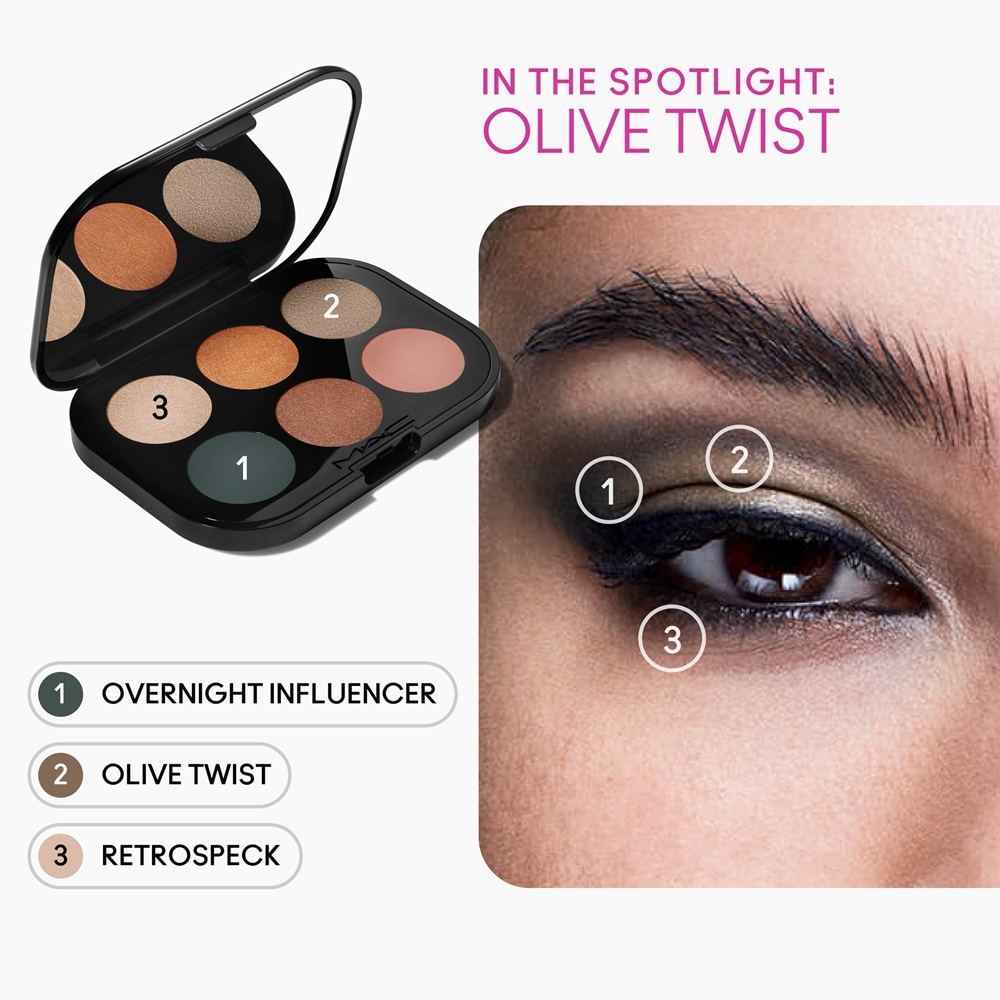 MAC Cosmetics Connect In Colour Eye Shadow Palette 6 shades paleta ...