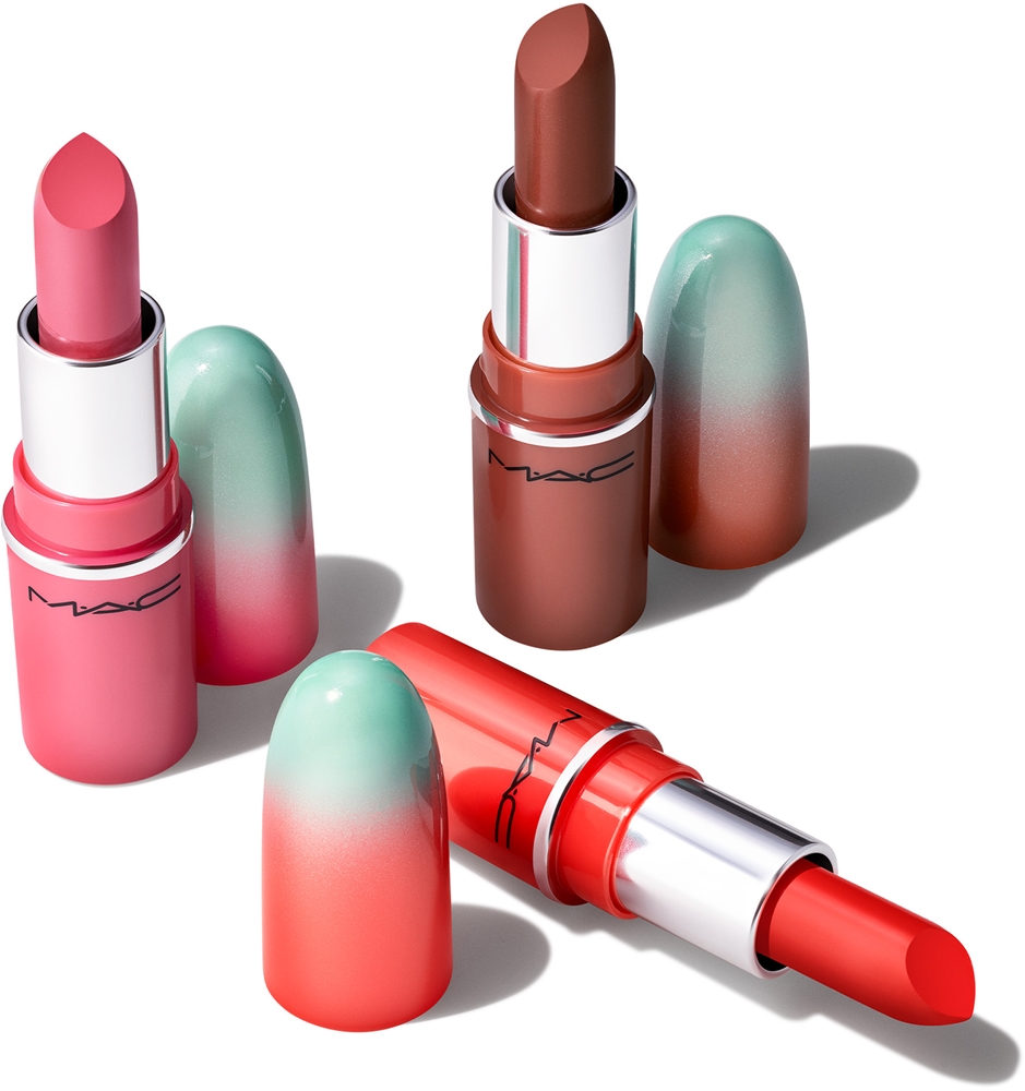 MAC Cosmetics Holiday Wildest Gleams Mini Lusterglass Lip Trio dárková ...