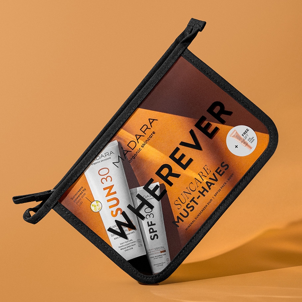 MÁDARA WHEREVER Suncare Must-Haves conjunto (para bronzeamento ...