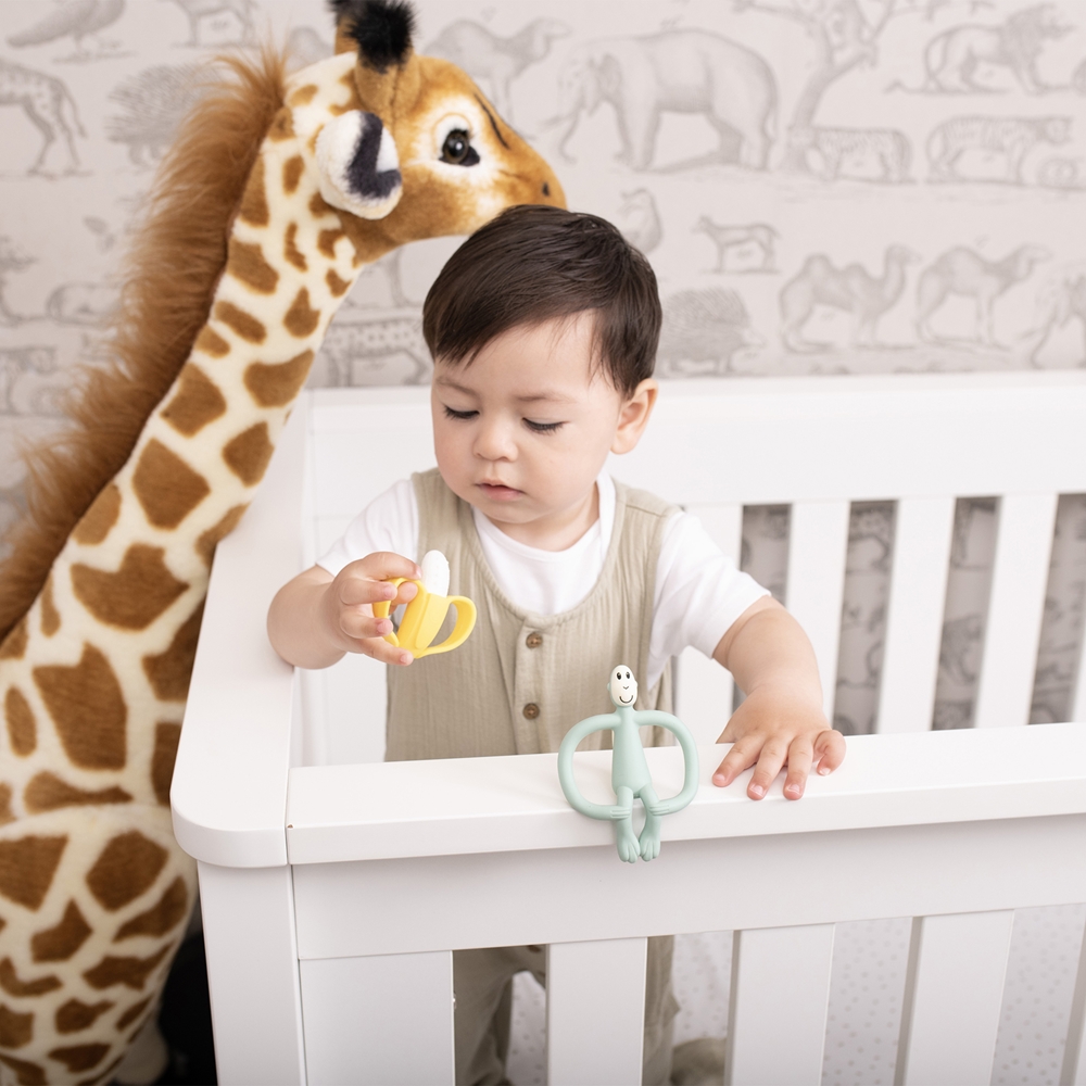 Matchstick Monkey Banana Soother & Monkey Teether gift set (for ...