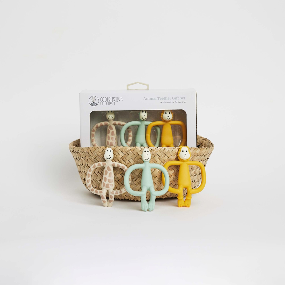 Matchstick Monkey Animal Teether Gift Set coffret cadeau Giraffe Gigi ...