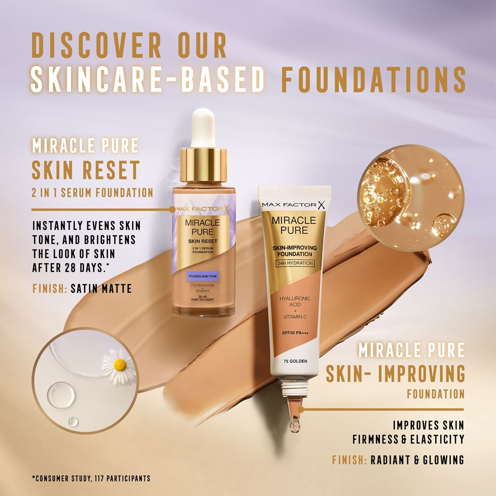 Max Factor Miracle Pure pflegende Make-up Foundation | notino.at