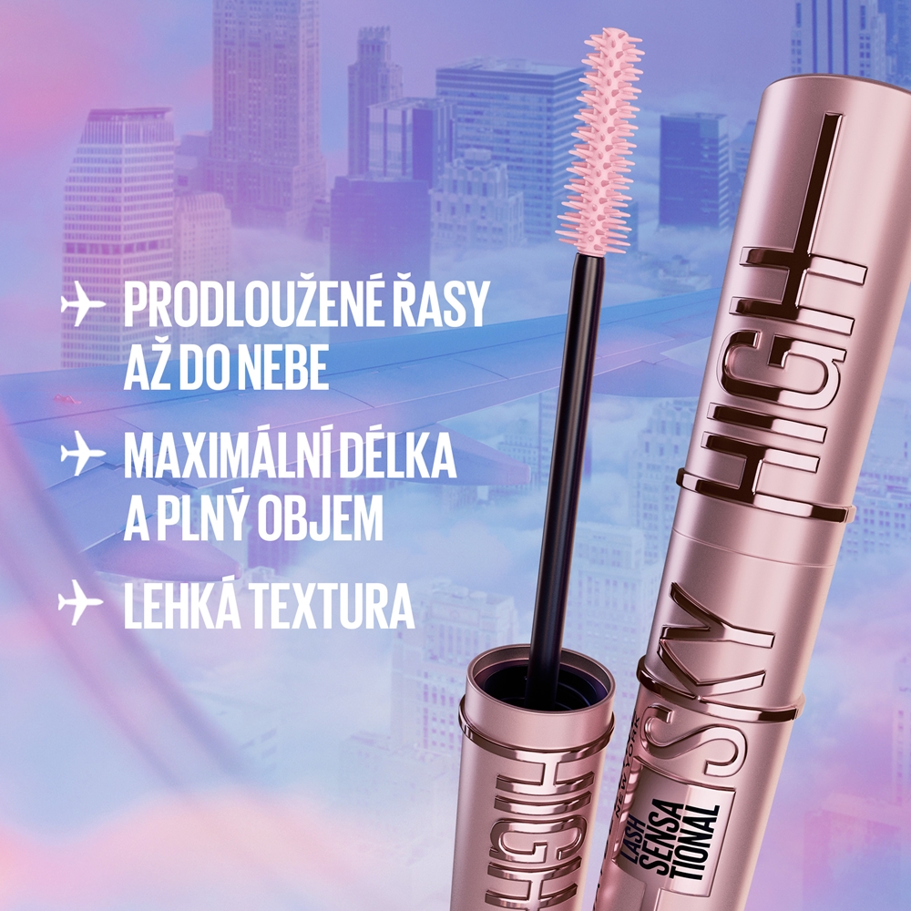 Maybelline Lash Sensational Sky High objemová a prodlužující řasenka ...