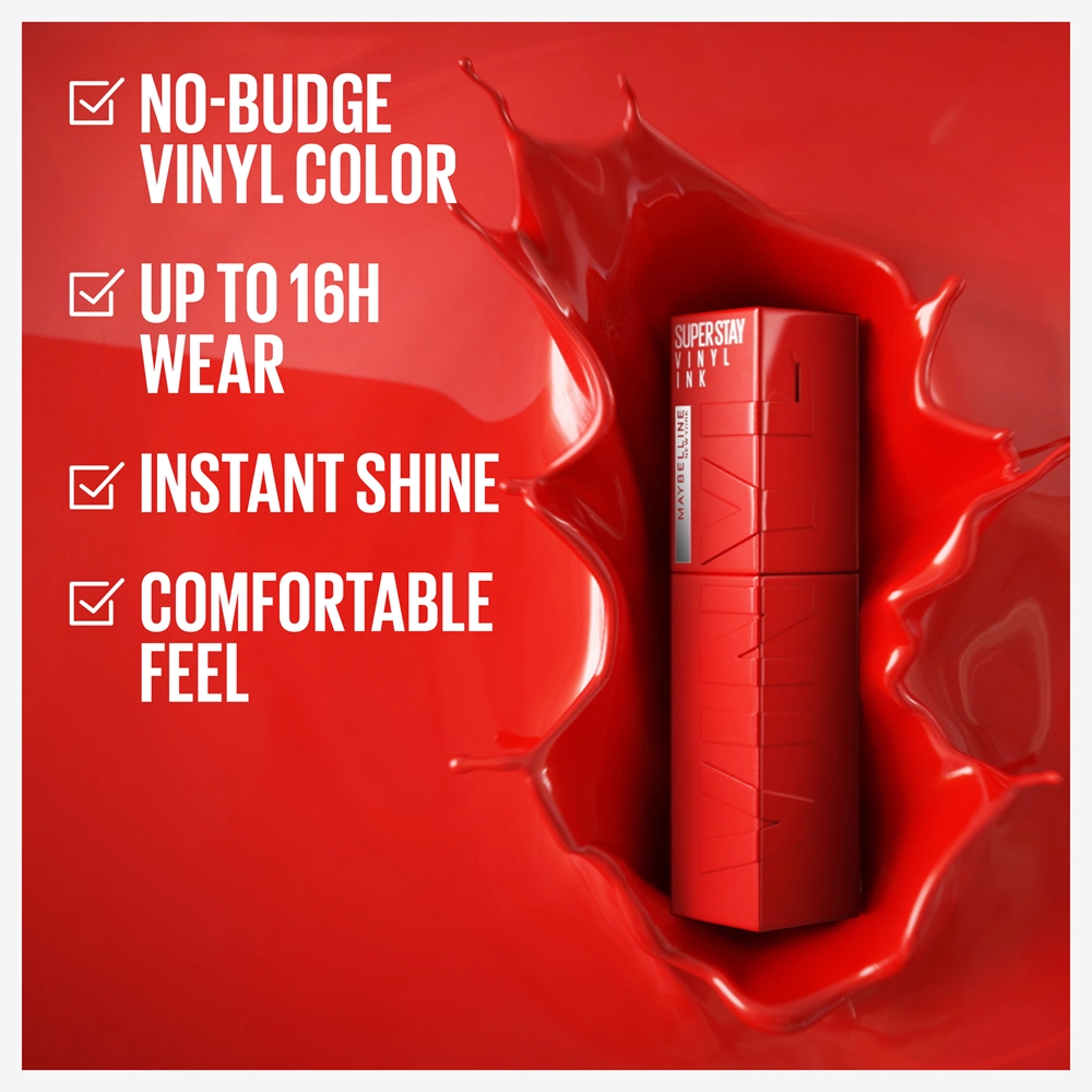 MAYBELLINE NEW YORK SuperStay Vinyl Ink Langaanhoudende Vloeibare ...