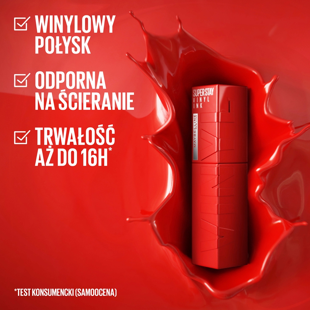 MAYBELLINE NEW YORK SuperStay Vinyl Ink długotrwała szminka w płynie