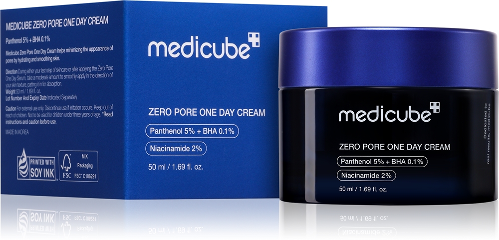 medicube Zero Pore One Day Cream crème légère hydratante pour resserrer ...