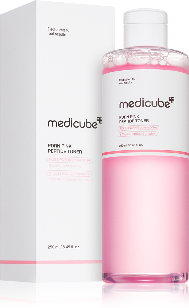 medicube PDRN Pink Cica Soothing Toner tónico iluminador para a pele ...