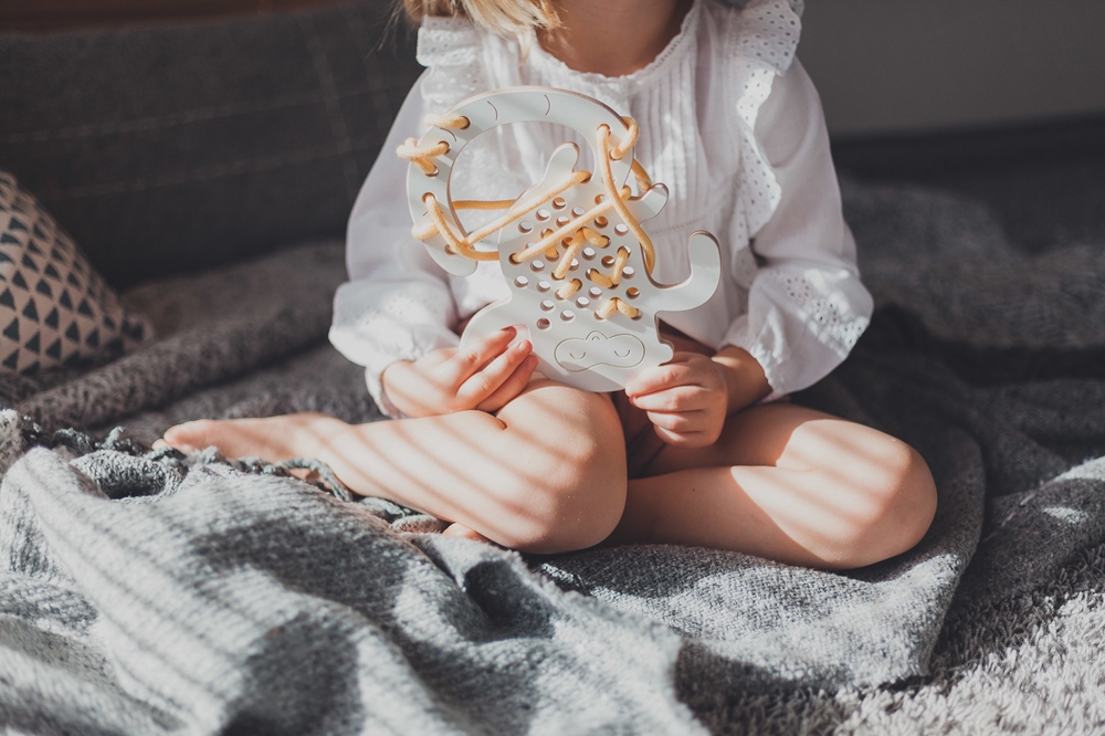 Milin Big Wooden Lacing Toy Monkey Amelia activity toy | notino.co.uk