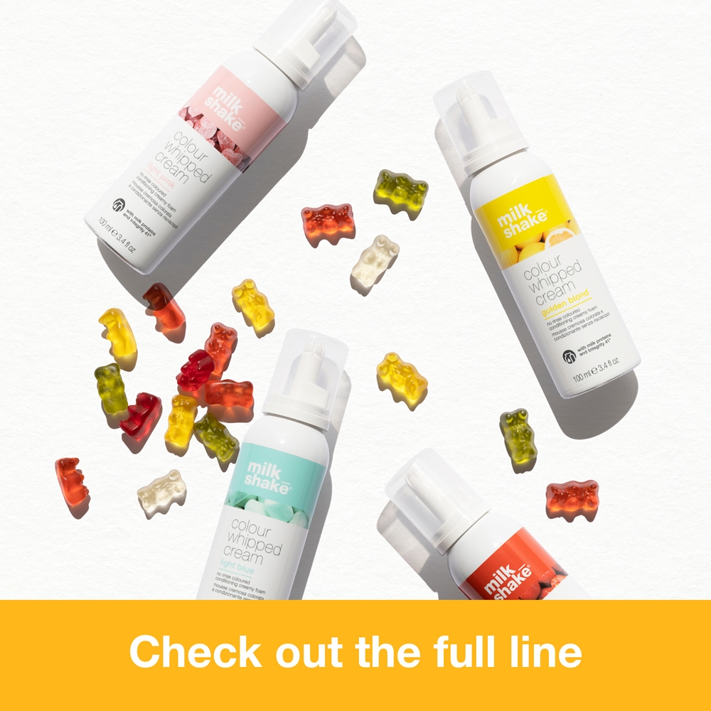 milk_shake® Colour Whipped Cream mousse com cor para todos os tipos de ...