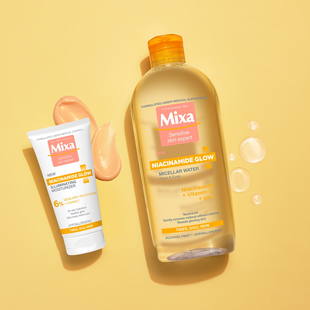 Mixa Niacinamide Glow crème illuminatrice pour un effet naturel | notino.fr