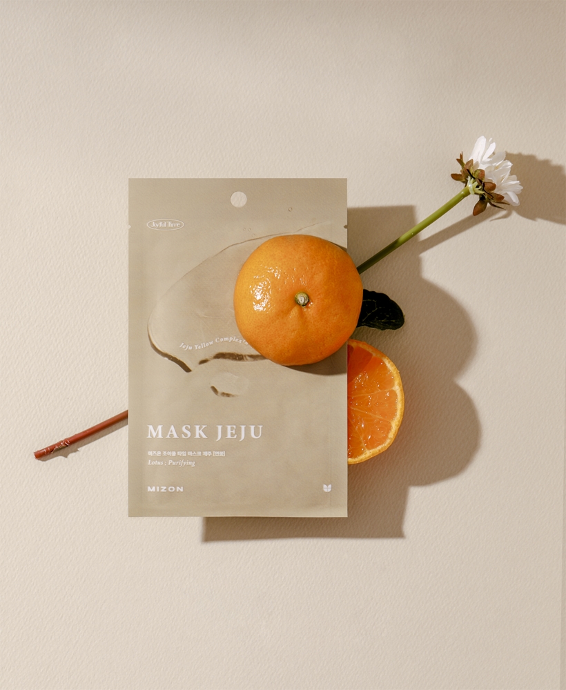 Mizon Joyful Time Jeju Lotus moisturising face sheet mask for clear and ...