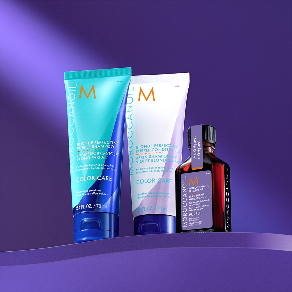 Moroccanoil Brilliant Blonde Set set for blonde hair | notino.ie