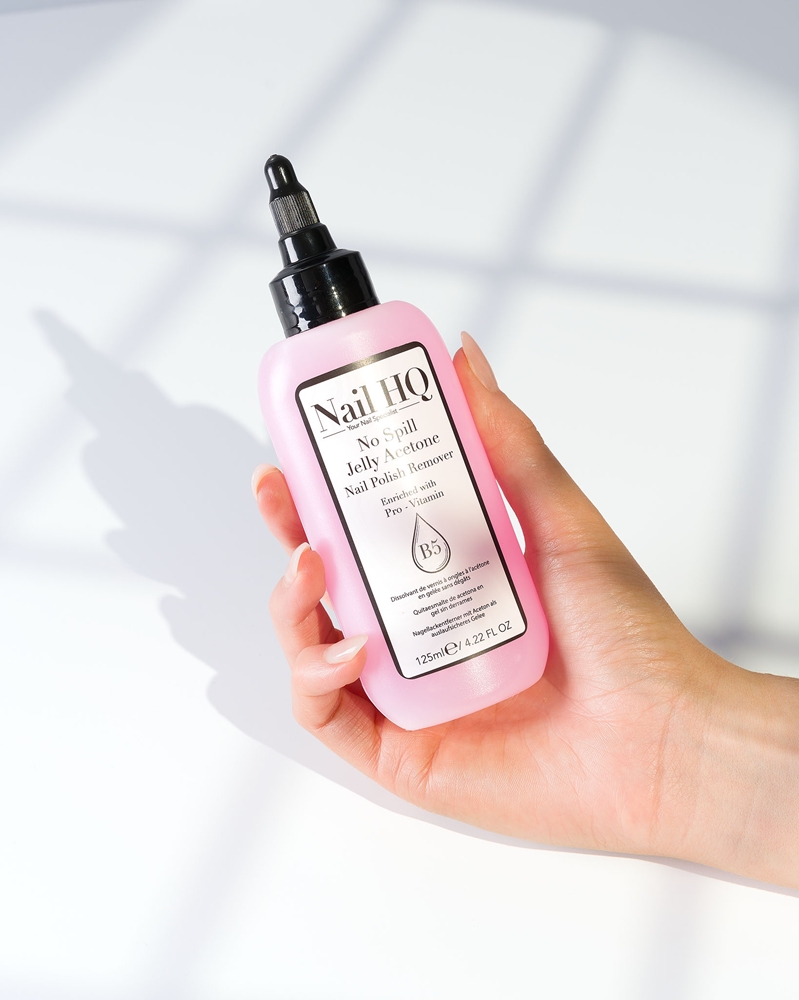 Nail HQ No Spill Jelly Acetone nagų lako valiklis su vitaminu E | notino.lt