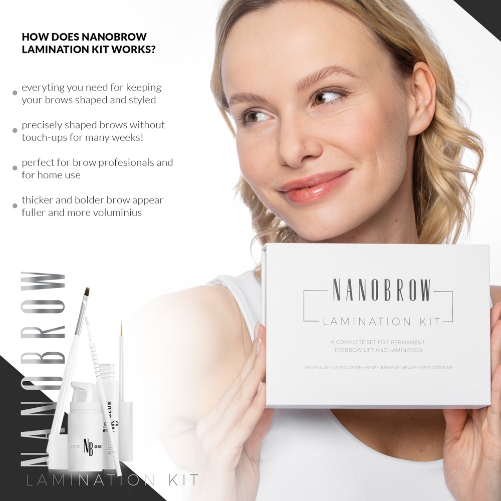 Nanobrow Lamination Kit kulmakarvasetti | notino.fi