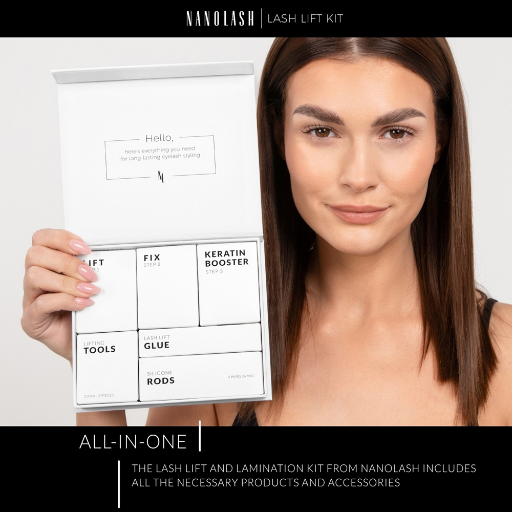Nanolash Lash Lift Kit set para un efecto lifting y la laminación de ...