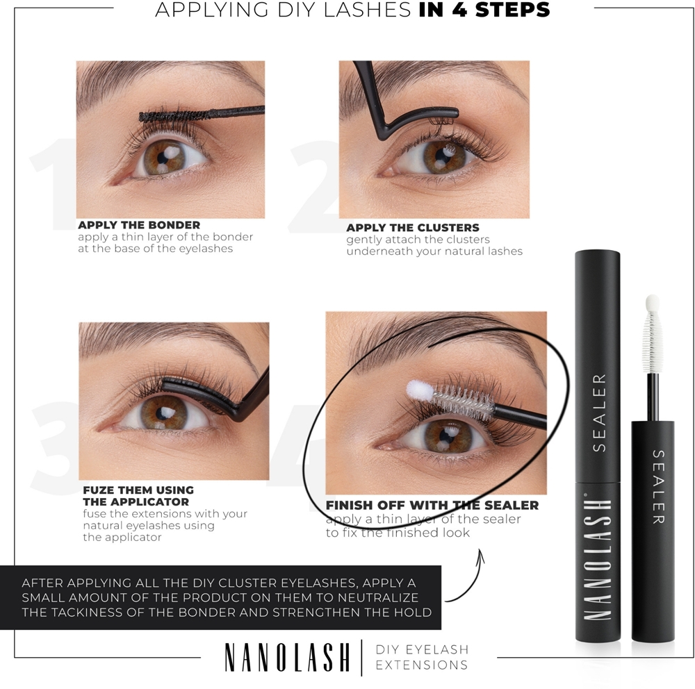 Nanolash DIY Sealer Transparent Setting Gel for lengthening lashes ...