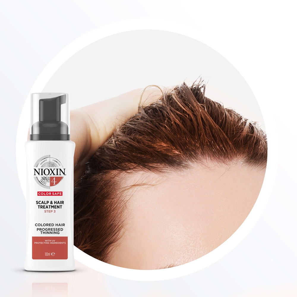 Nioxin System 4 Color Safe Treatment for Noticeably Thinning, Fine ...