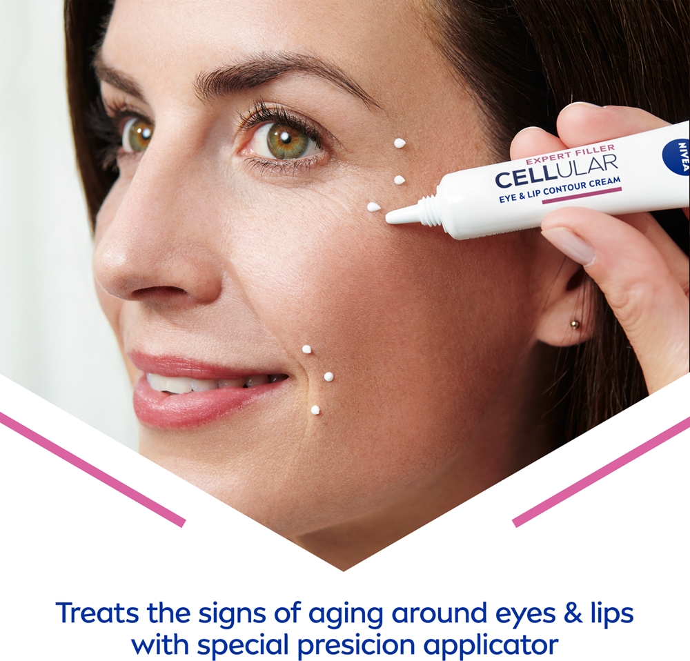 NIVEA Cellular Expert Filler festigende Konturencreme für Augen und ...