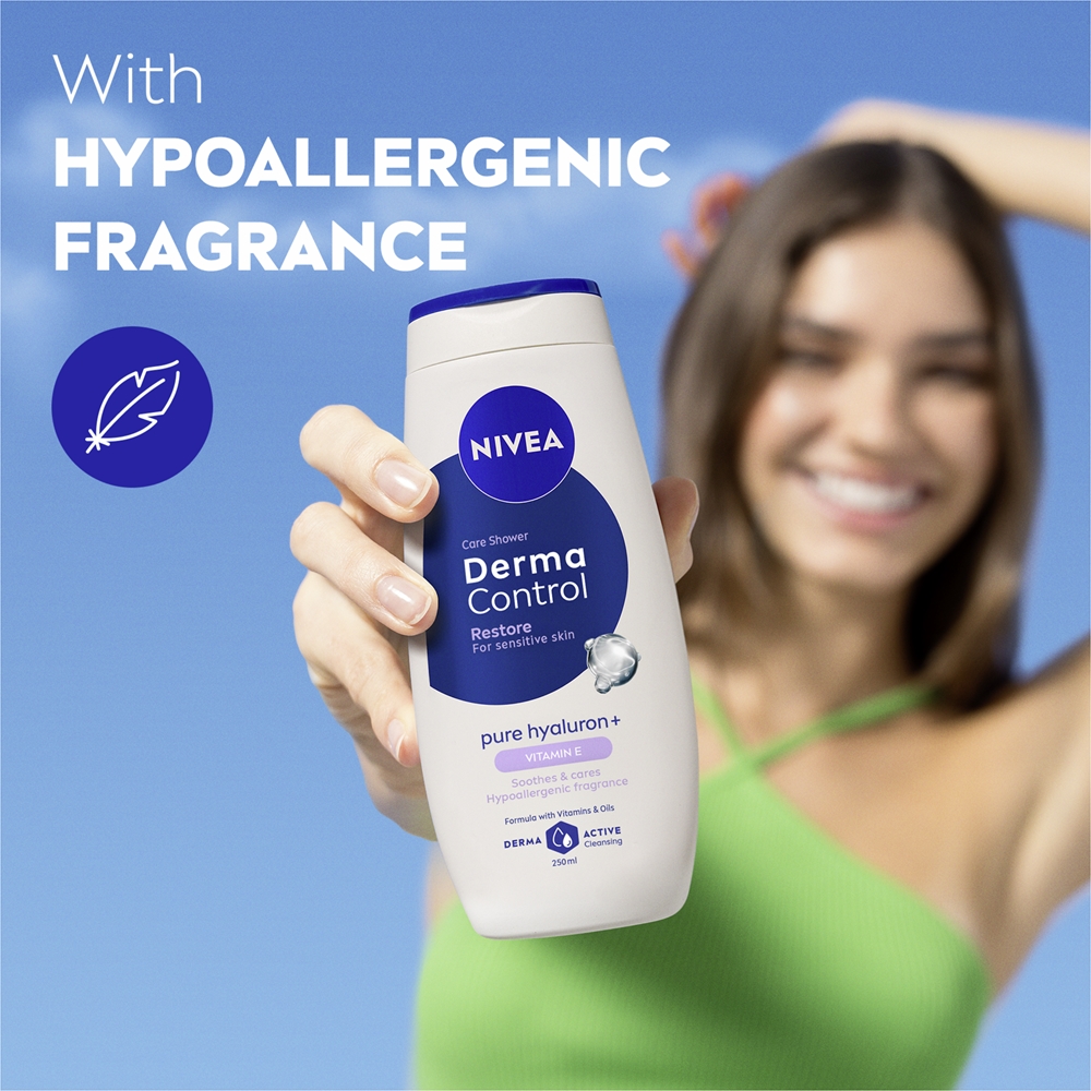 NIVEA Derma Control Restore gel doccia idratante con acido ialuronico ...