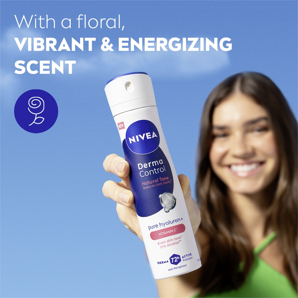 NIVEA Derma Control Natural Tone spray anti-transpirant anti-taches ...
